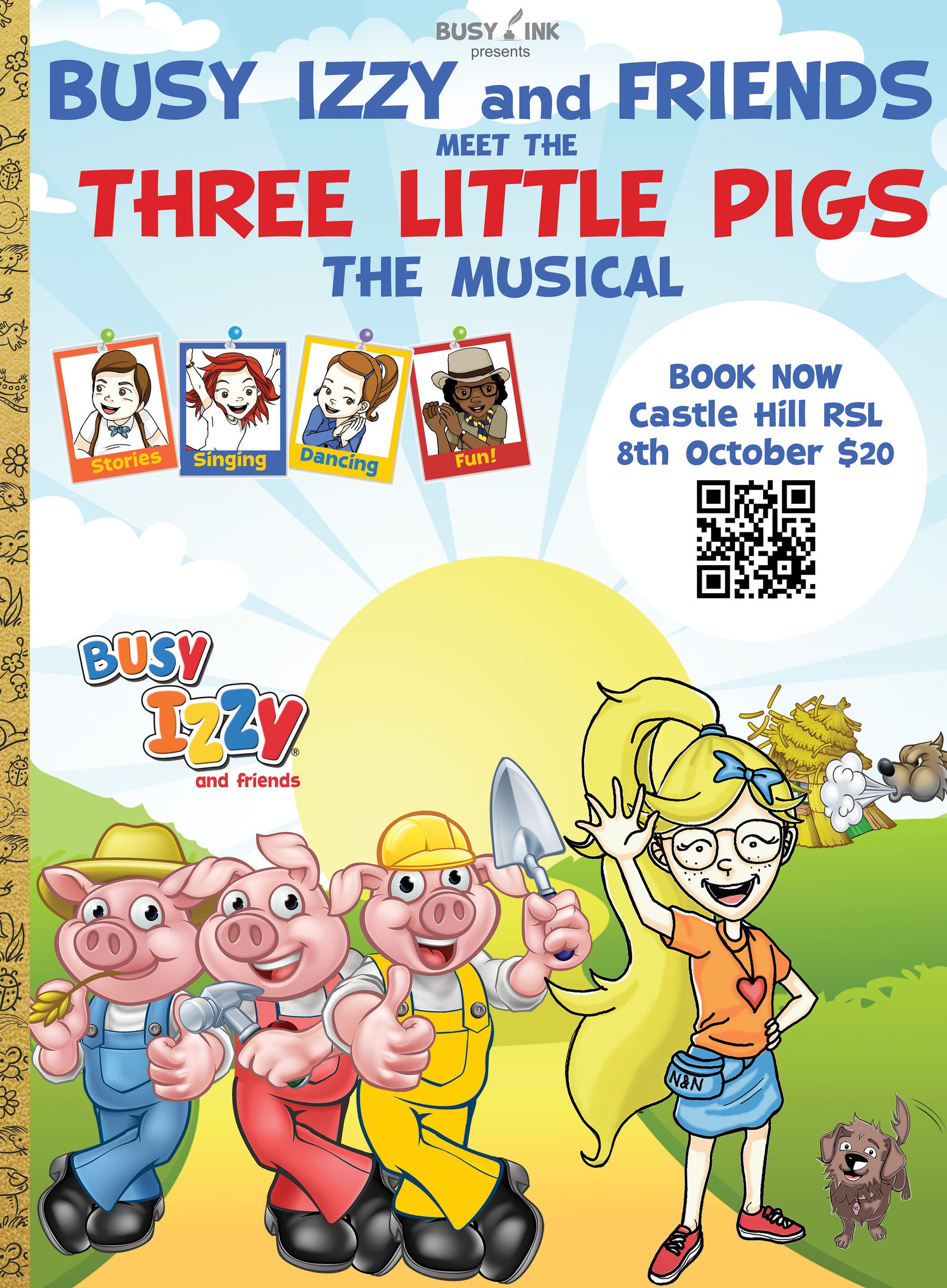 Busy Izzy and Friends meet the Three Little Pigs - The Musical - Busy ...