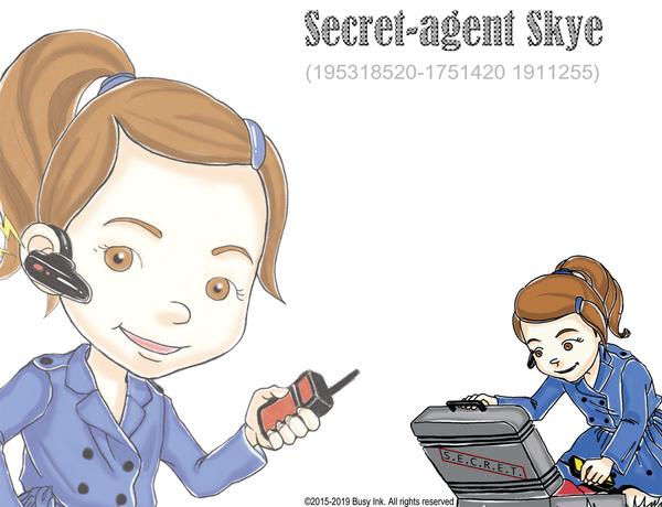 Introducing Secret-agent Skye, a Real Private-eye - Busy Izzy and friends